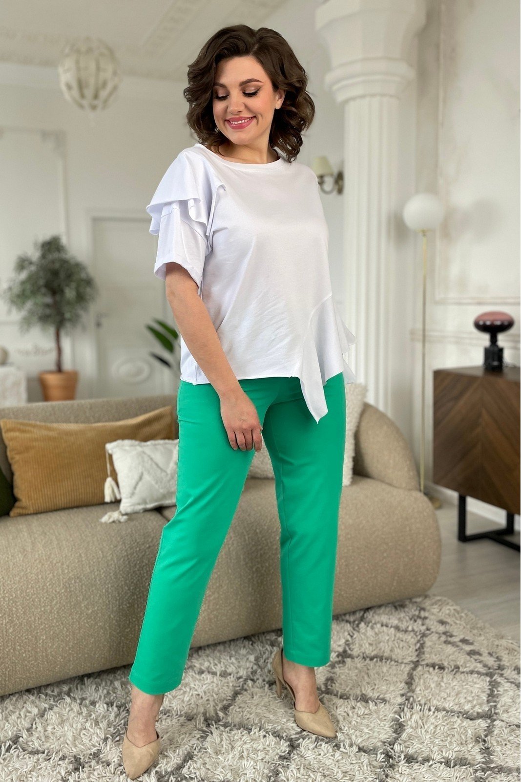 Брюки 2023 зеленый Rumoda купить в интернет магазине Велесмода